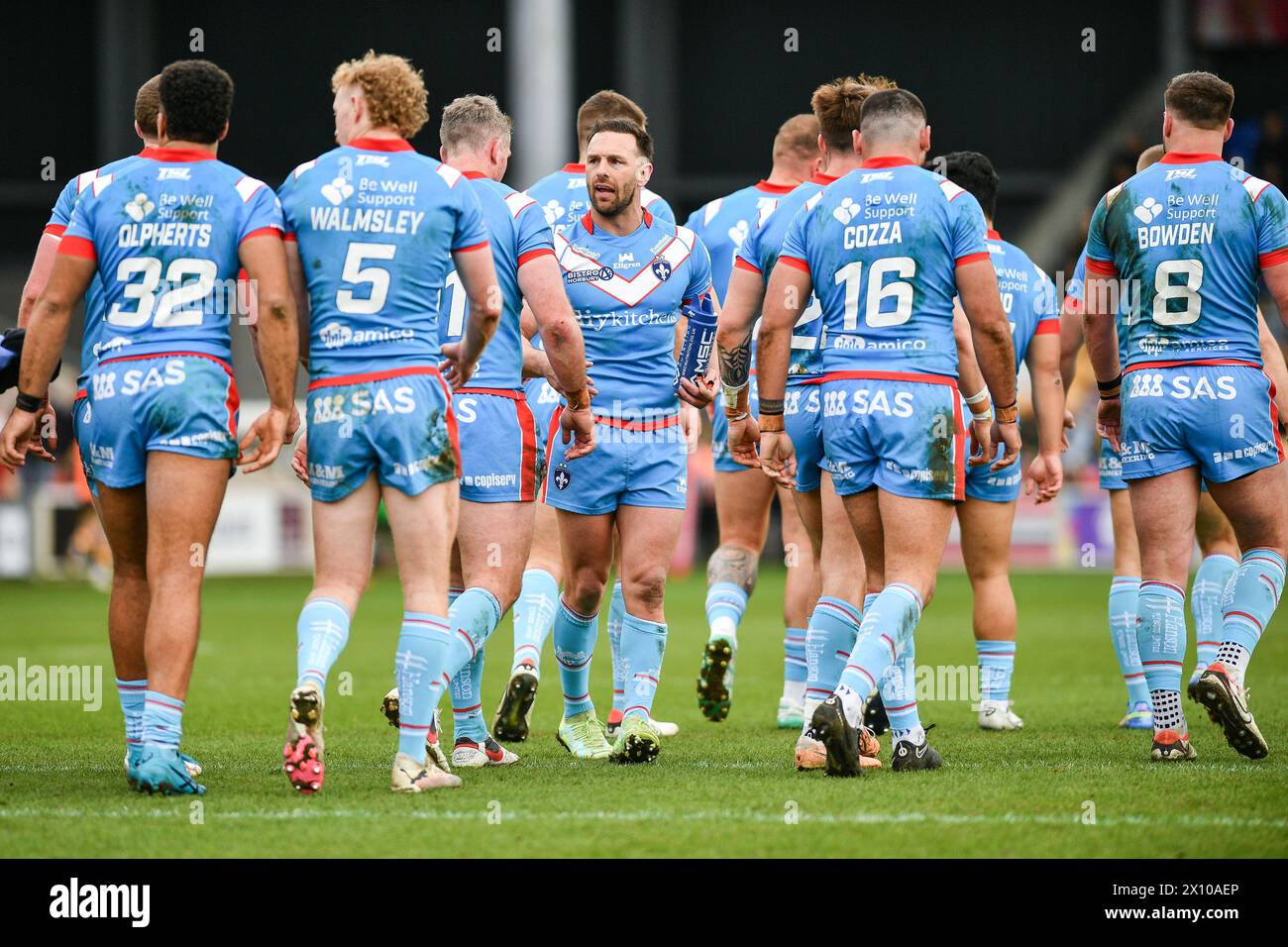 York, England - 14th April 2024 Wakefield Trinity's Luke Gale. Rugby ...