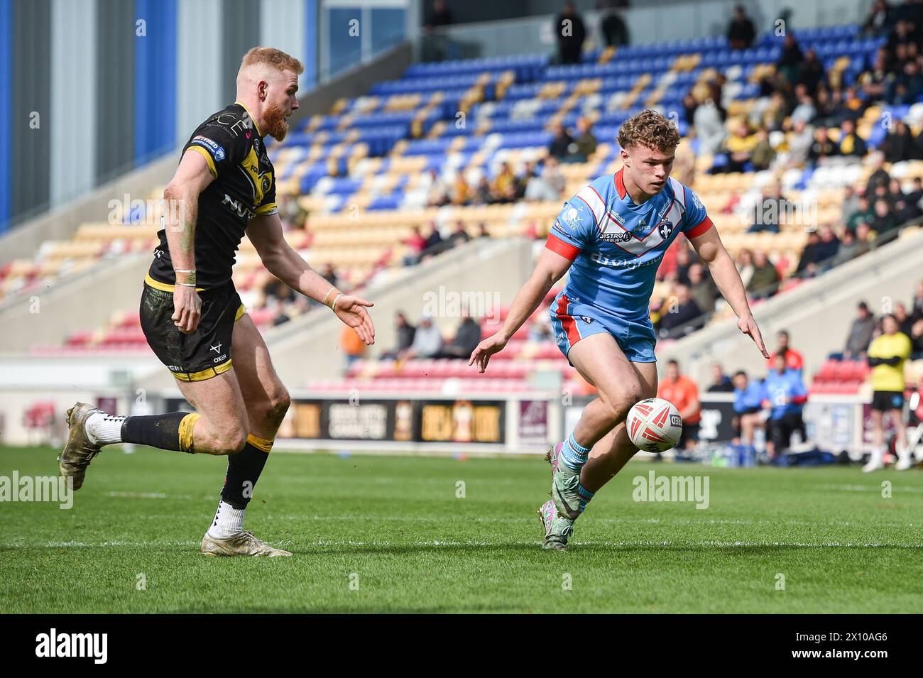York, England - 14th April 2024 Wakefield Trinity's Harvey Smith in ... York, England - 14th April 2024 Wakefield Trinity's Harvey Smith in ...