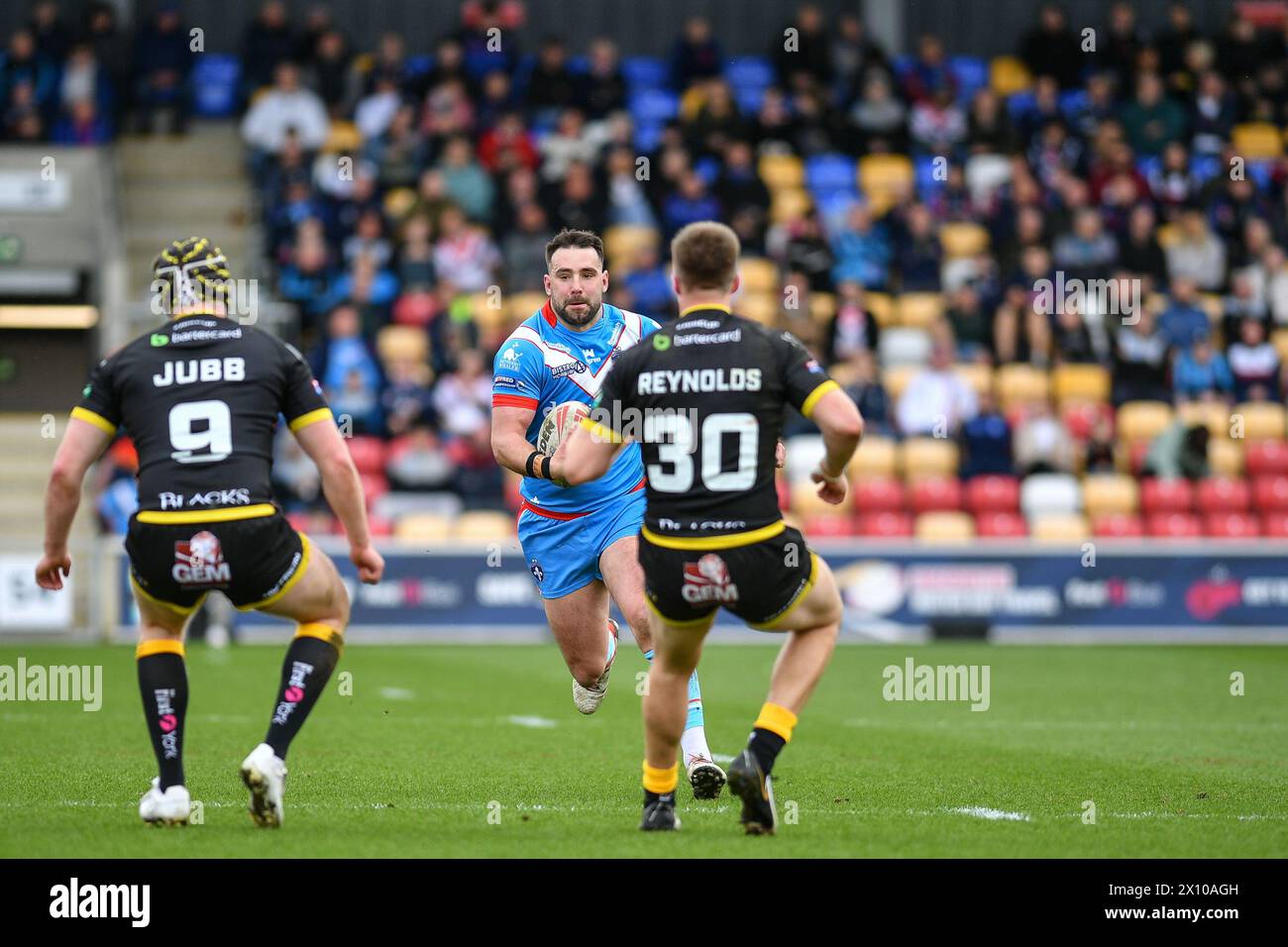 York, England - 14th April 2024 Wakefield Trinity's Josh Bowden in ... York, England - 14th April 2024 Wakefield Trinity's Josh Bowden in ...