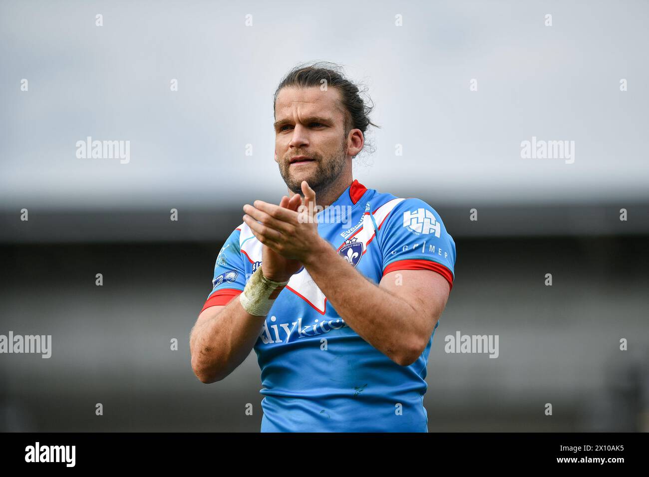 York, England - 14th April 2024 Wakefield Trinity's Liam Kay. Rugby ...