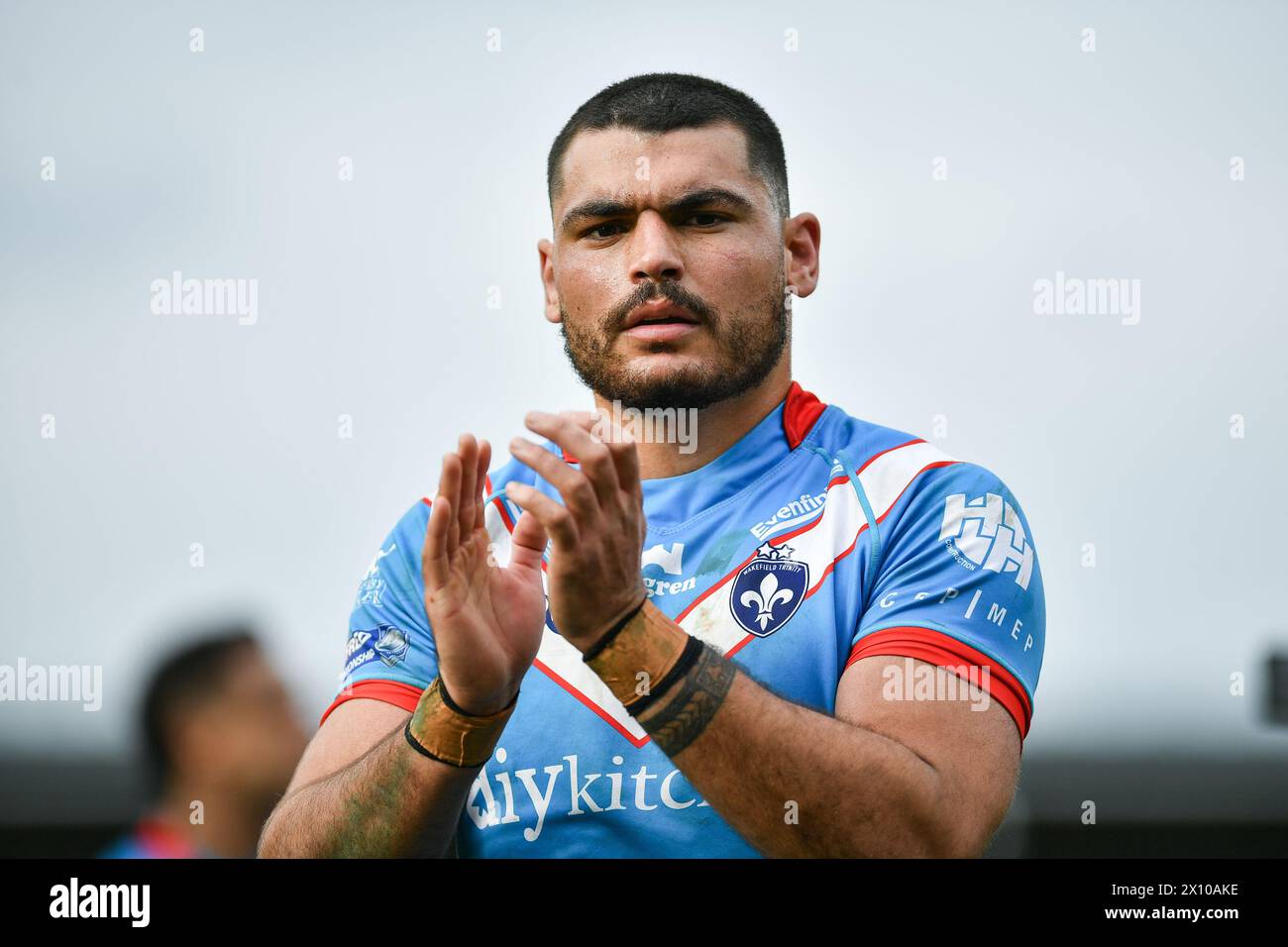 York, England - 14th April 2024 Wakefield Trinity's Mathieu Cozza ...