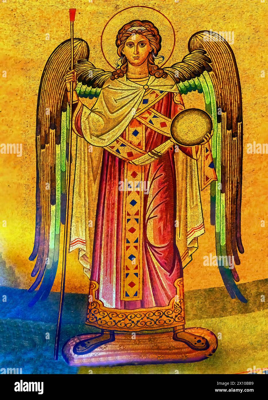 Angel Mosaic Dome Crusader Church of the Holy Sepulchre Jerusalem ...