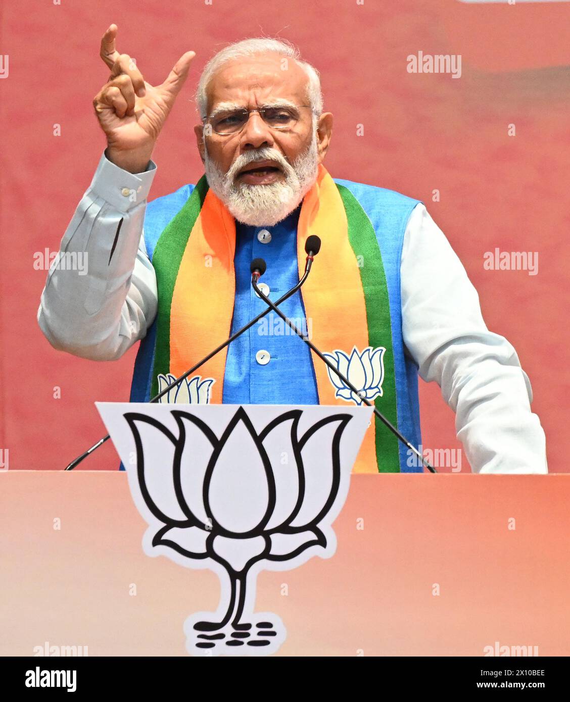 New Delhi India April 14 Prime Minister Narendra Modi During The