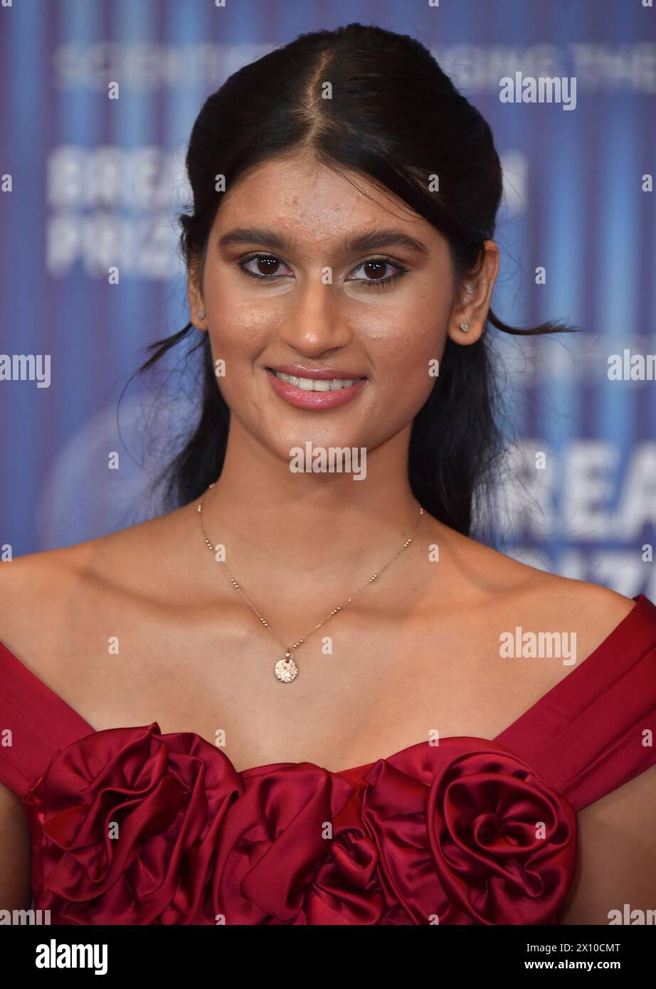 Sia Godika arrives at the 10th Breakthrough Prize Ceremony on Saturday, April 13, 2024, at the ...