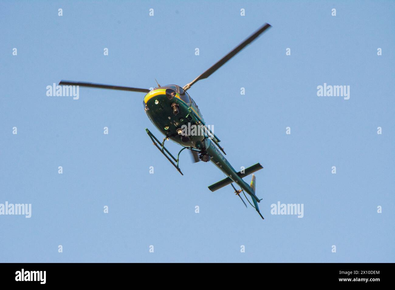 An American Eurocopter AS350B2 helicopter operated by the Los Angeles ...