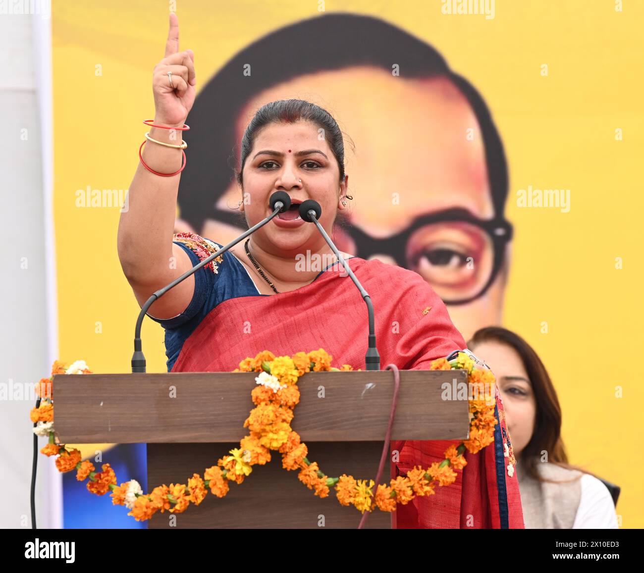 NEW DELHI, INDIA - APRIL 14: AAP leader Rakhi Birla during AAP's ...