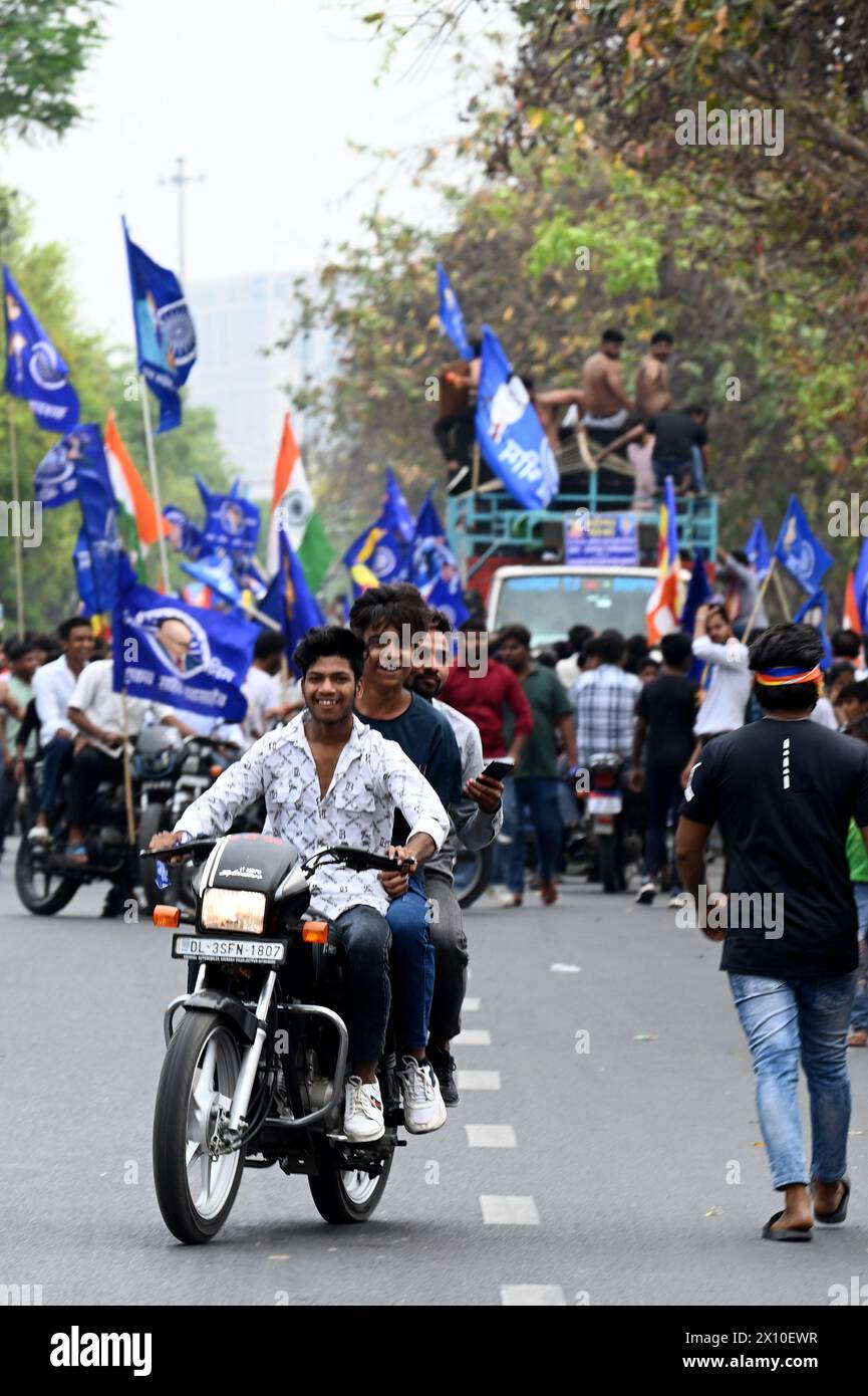 NOIDA, INDIA - APRIL 14: Traffic jam seen on Noida-Greater Noida ...