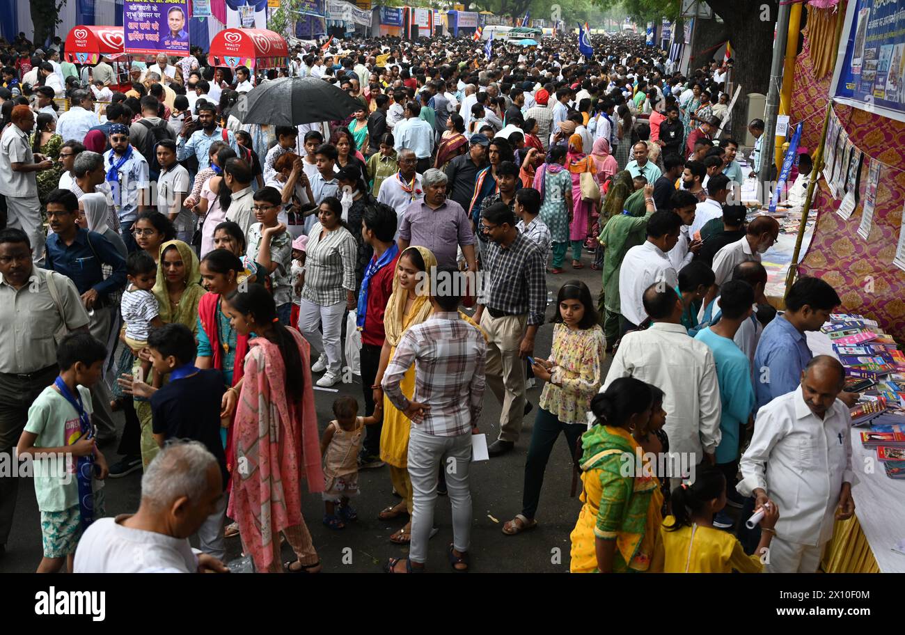 NEW DELHI, INDIA - APRIL 14: People celebrate during the 134th birth ...