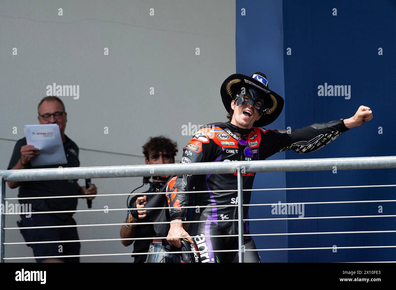 The Americas. 14th Apr, 2024. Maverick Vi-ales (12) with Aprilia Racing ...