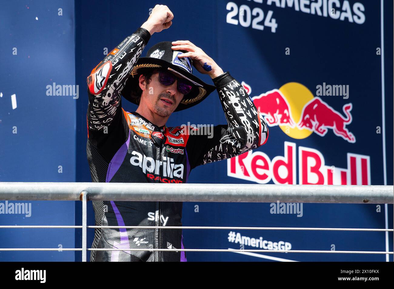 The Americas. 14th Apr, 2024. Maverick Vi-ales (12) with Aprilia Racing ...