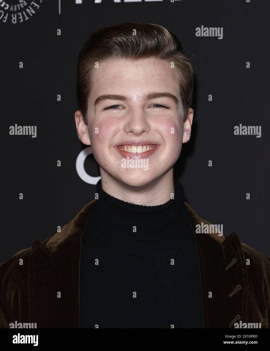 Hollywood, USA. 14th Apr, 2024. Iain Armitage arrives at The PaleyFest ...