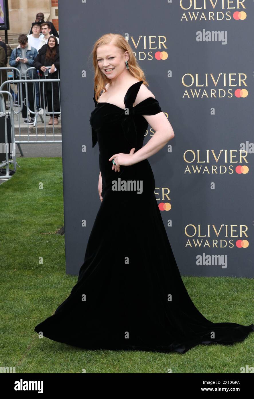 London, UK. 13th Apr, 2024. Sarah Snook attends Olivier Awards 2024 ...