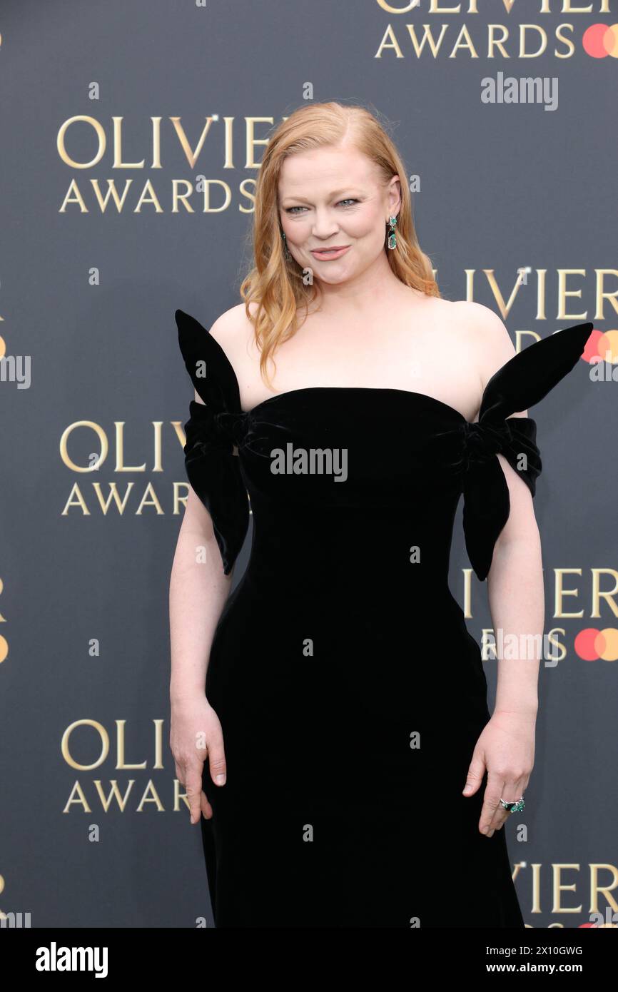 London, UK. 13th Apr, 2024. Sarah Snook attends Olivier Awards 2024 ...
