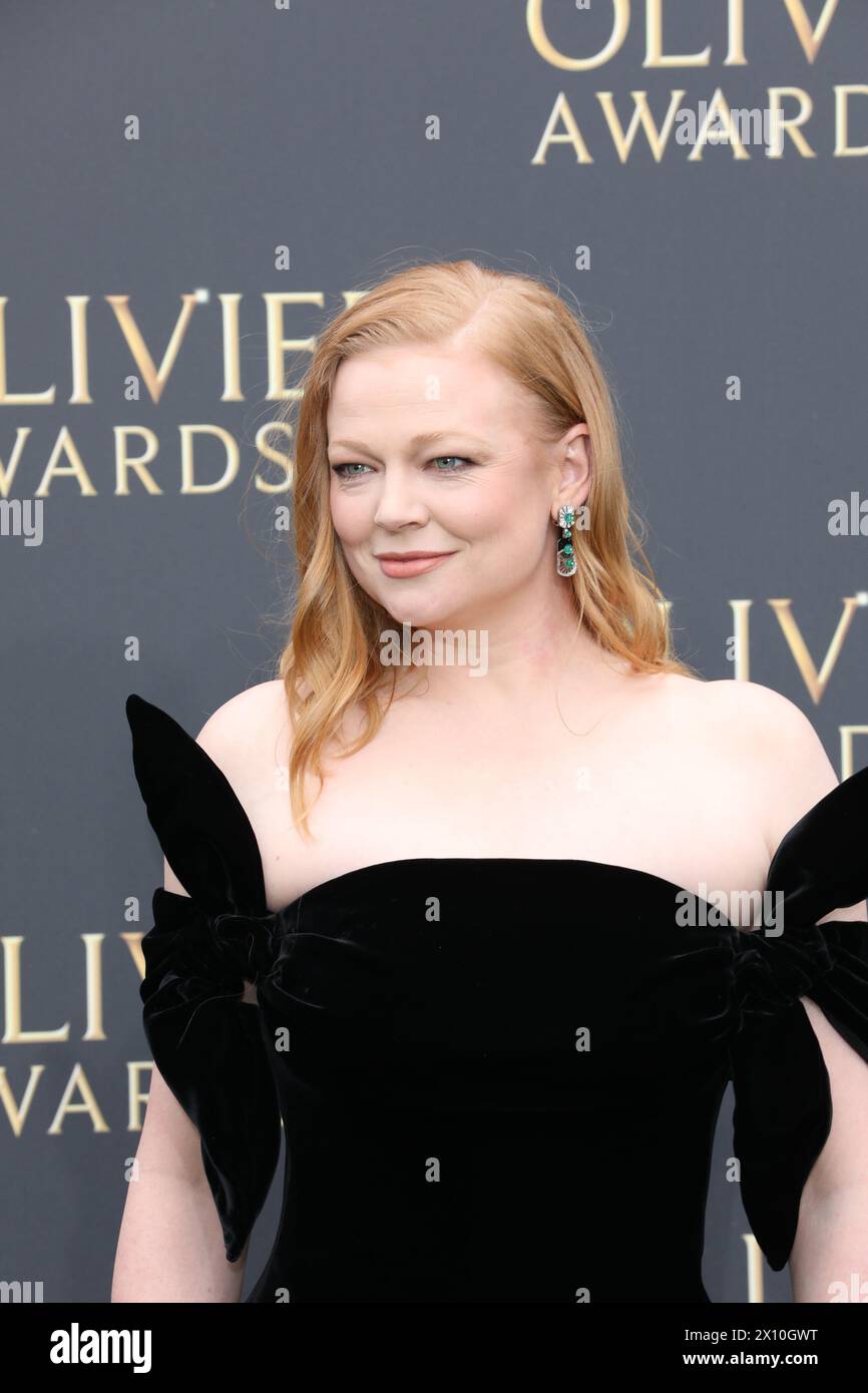 London, UK. 13th Apr, 2024. Sarah Snook attends Olivier Awards 2024 ...