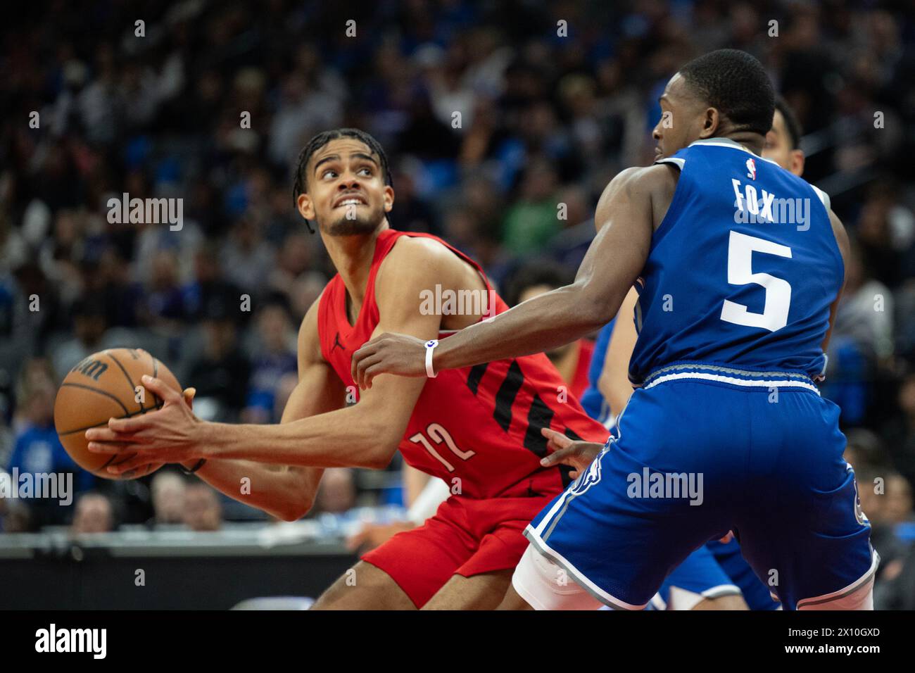 Sacramento, Ca, USA. 14th Apr, 2024. Portland Trail Blazers guard Rayan ...
