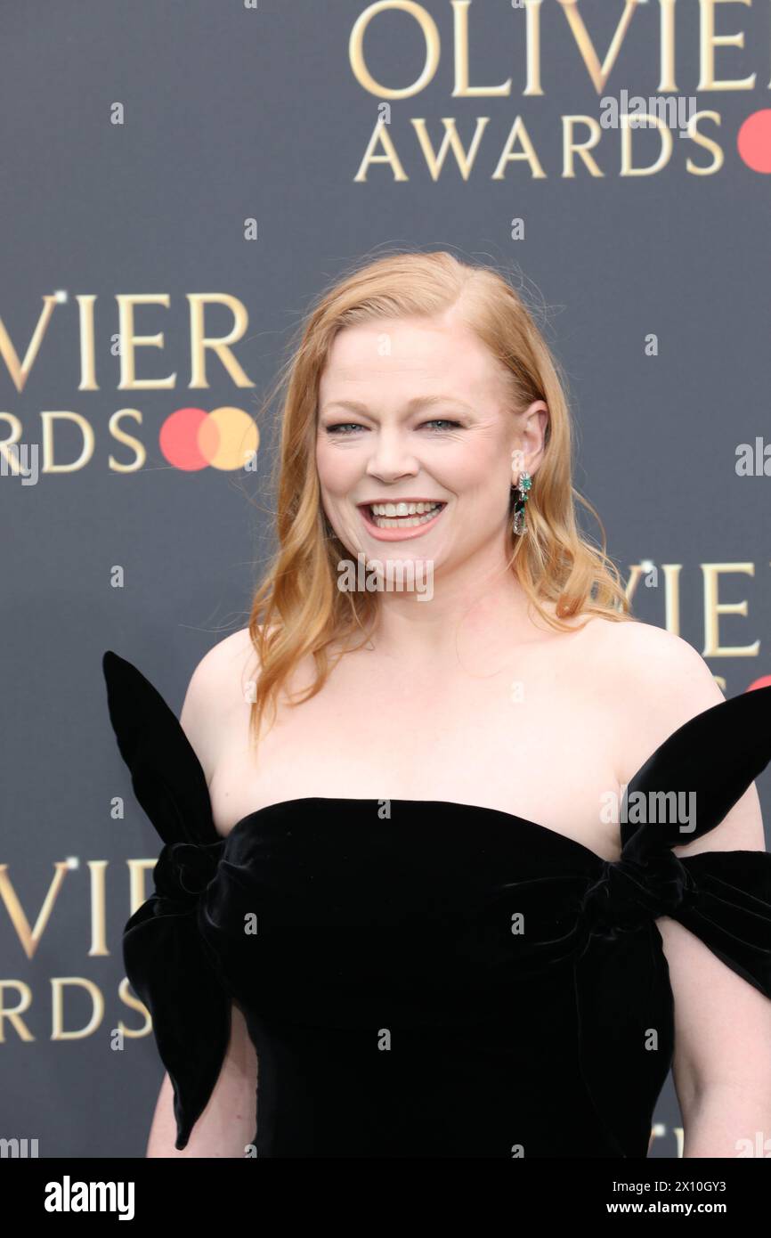 London, UK. 13th Apr, 2024. Sarah Snook attends Olivier Awards 2024 ...