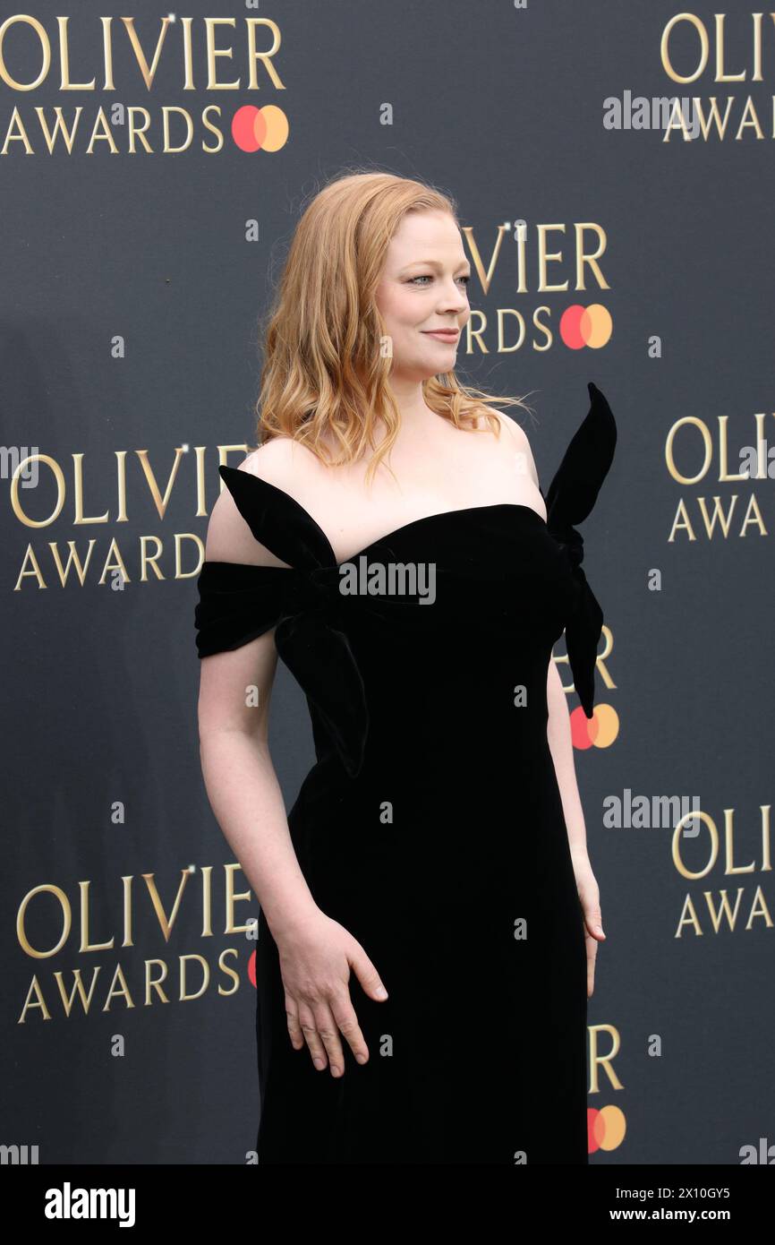 London, UK. 13th Apr, 2024. Sarah Snook attends Olivier Awards 2024 ...