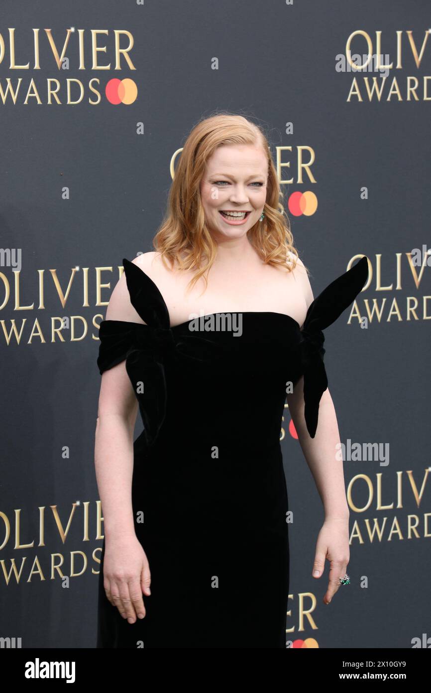 London, UK. 13th Apr, 2024. Sarah Snook attends Olivier Awards 2024 ...