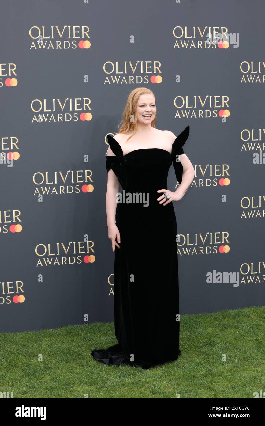 London, UK. 13th Apr, 2024. Sarah Snook attends Olivier Awards 2024 ...