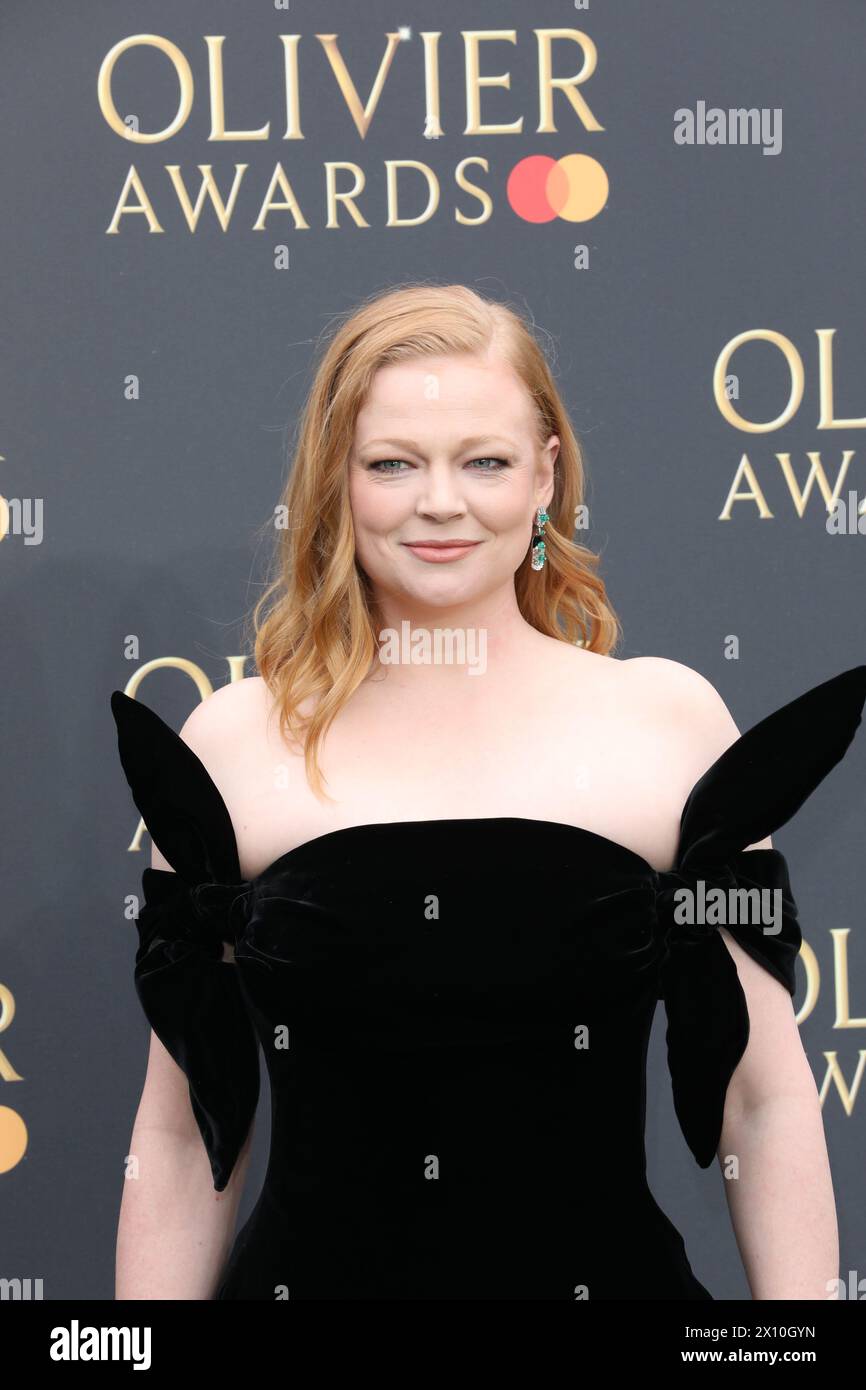 London, UK. 13th Apr, 2024. Sarah Snook attends Olivier Awards 2024 ...