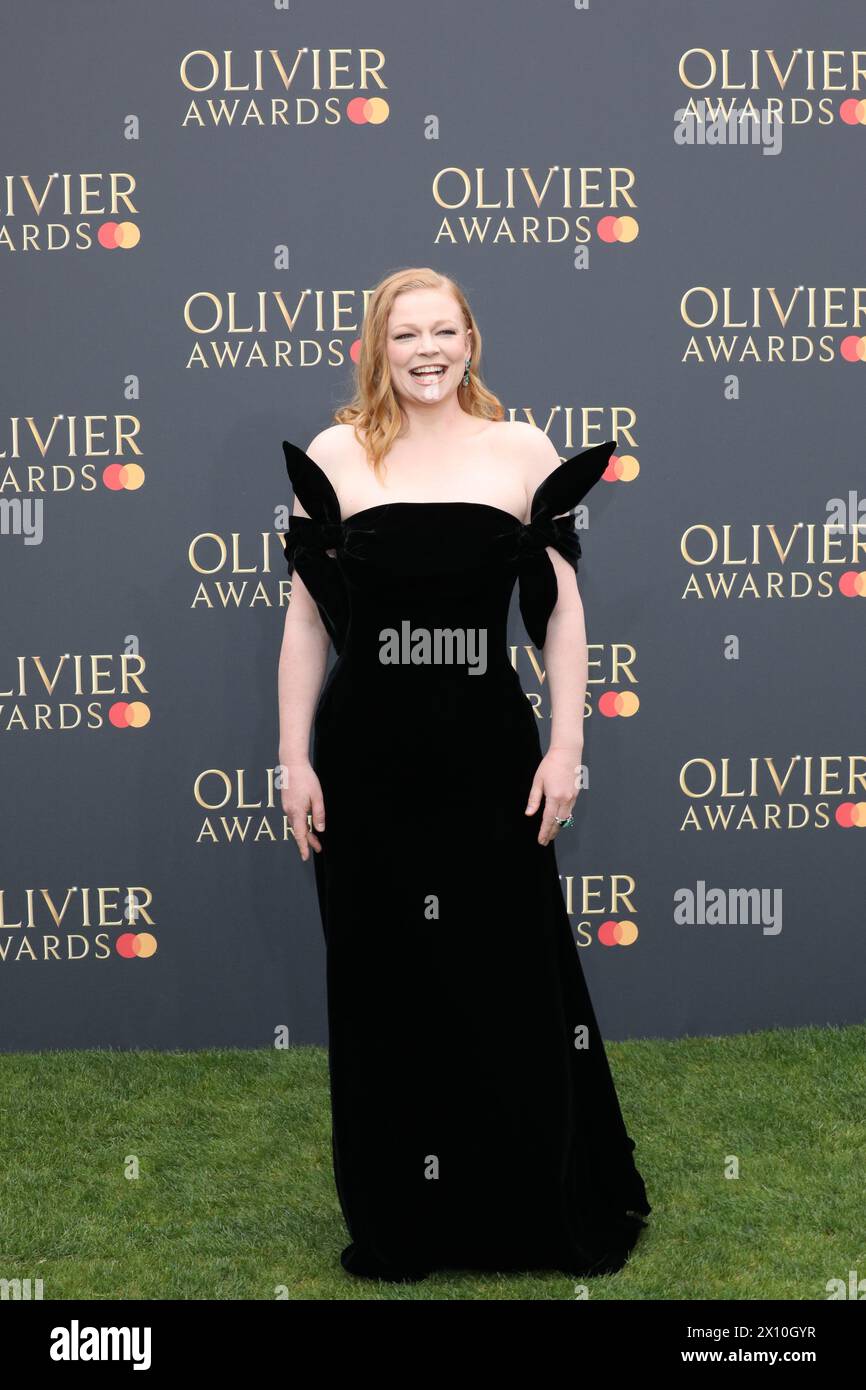 London, UK. 13th Apr, 2024. Sarah Snook attends Olivier Awards 2024 ...