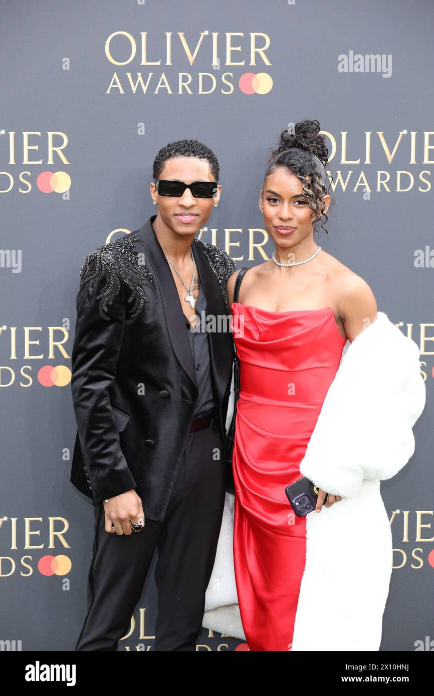 London, UK. 13th Apr, 2024. Myles Frost attends Olivier Awards 2024 ...