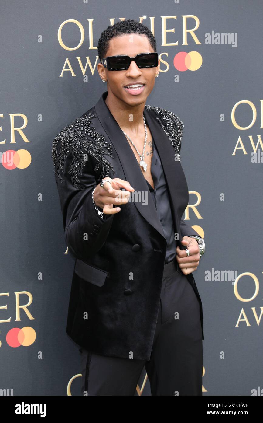 London, UK. 13th Apr, 2024. Myles Frost attends Olivier Awards 2024 ...