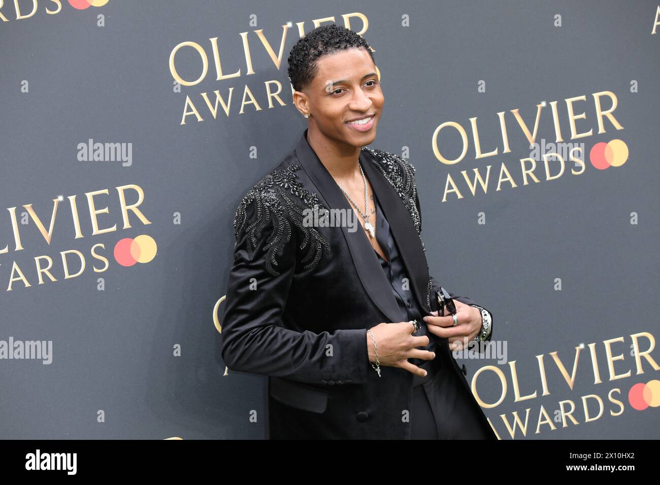 London, UK. 13th Apr, 2024. Myles Frost attends Olivier Awards 2024 ...