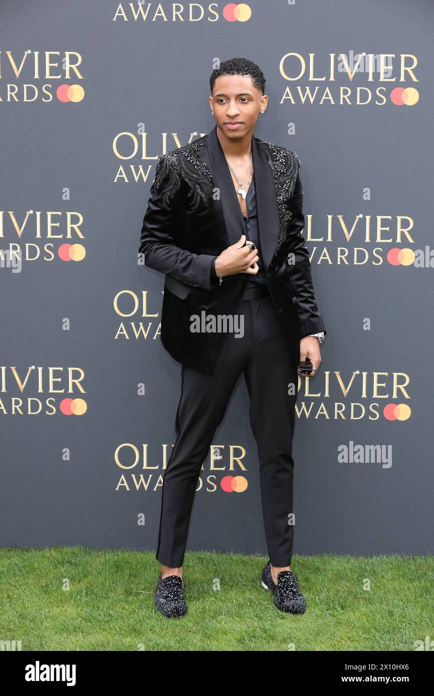 London, UK. 13th Apr, 2024. Myles Frost attends Olivier Awards 2024 ...
