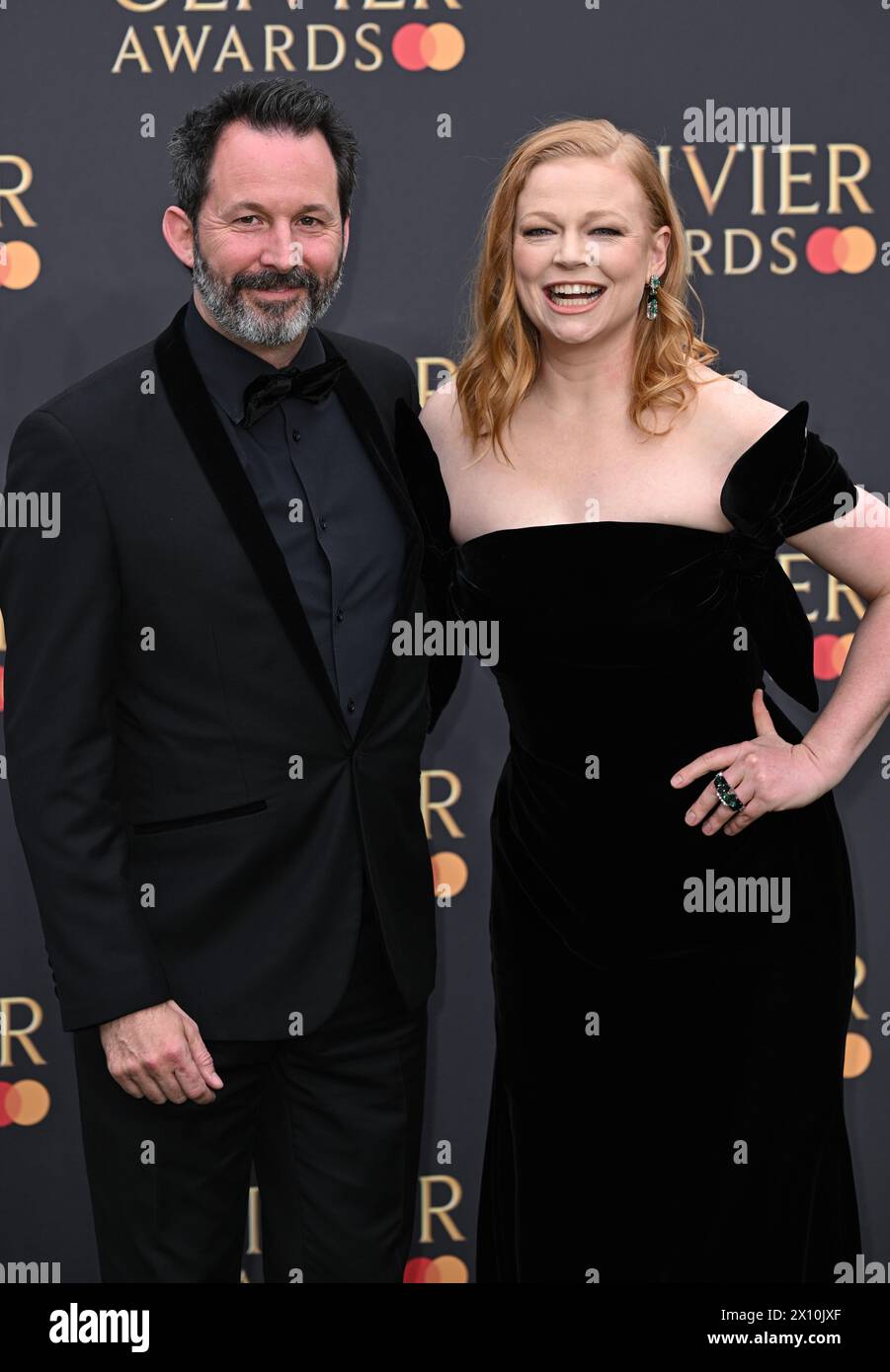 London, UK. April 14th, 2024. Sarah Snook arriving at The Olivier ...