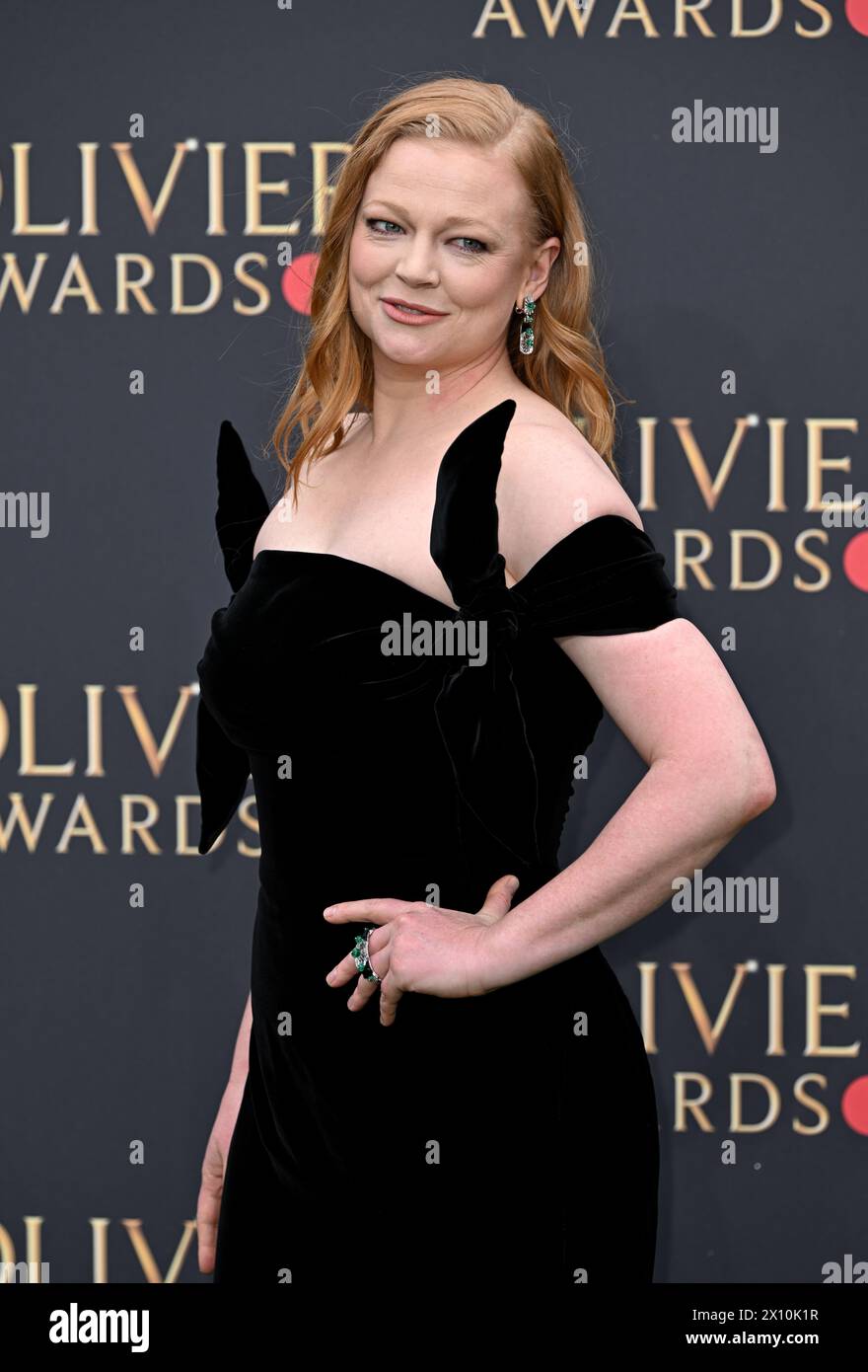 London, UK. April 14th, 2024. Sarah Snook arriving at The Olivier ...