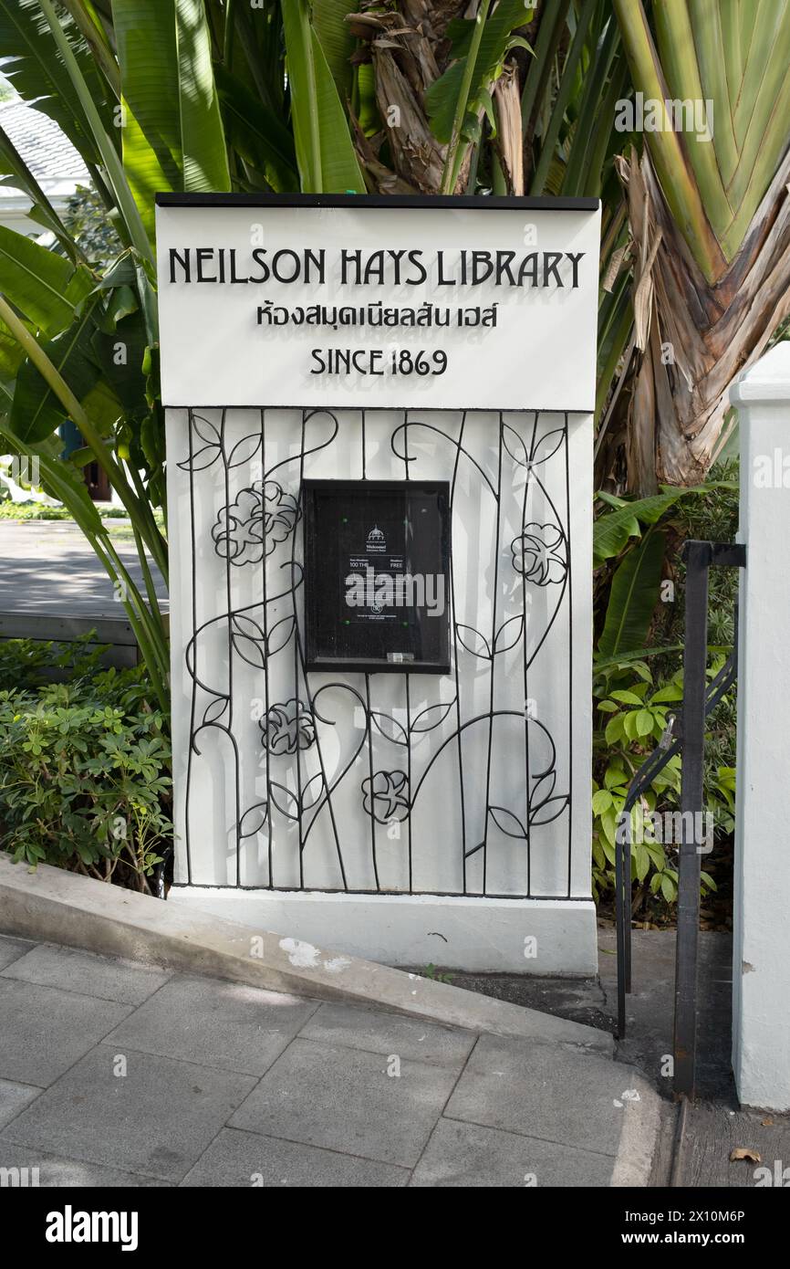 Neilson Hays Library Bangkok Thailand Stock Photo - Alamy