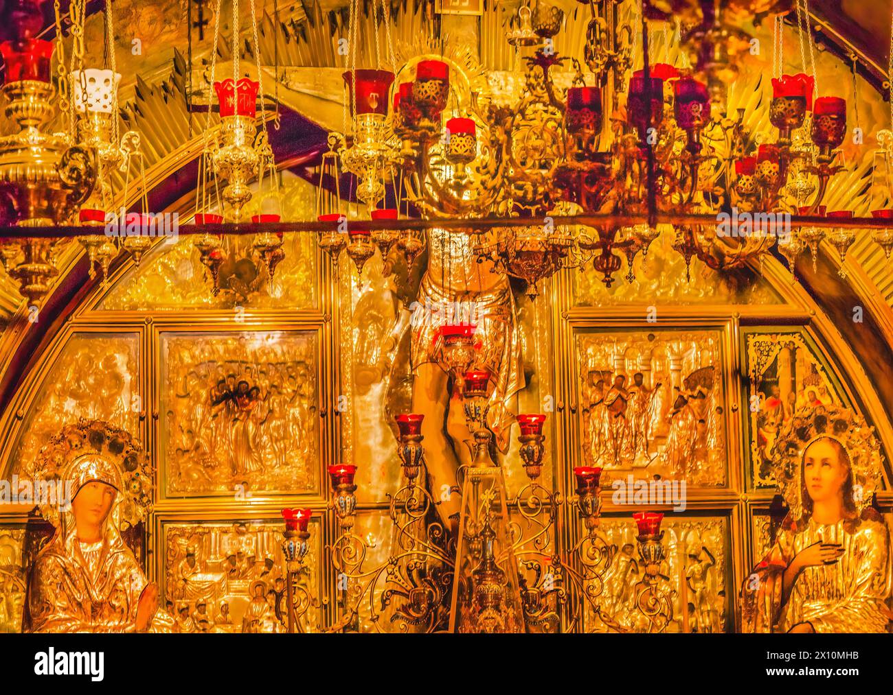 Ancient Medici Altarpiece Golgotha Crucifixion Site Church of the Holy ...