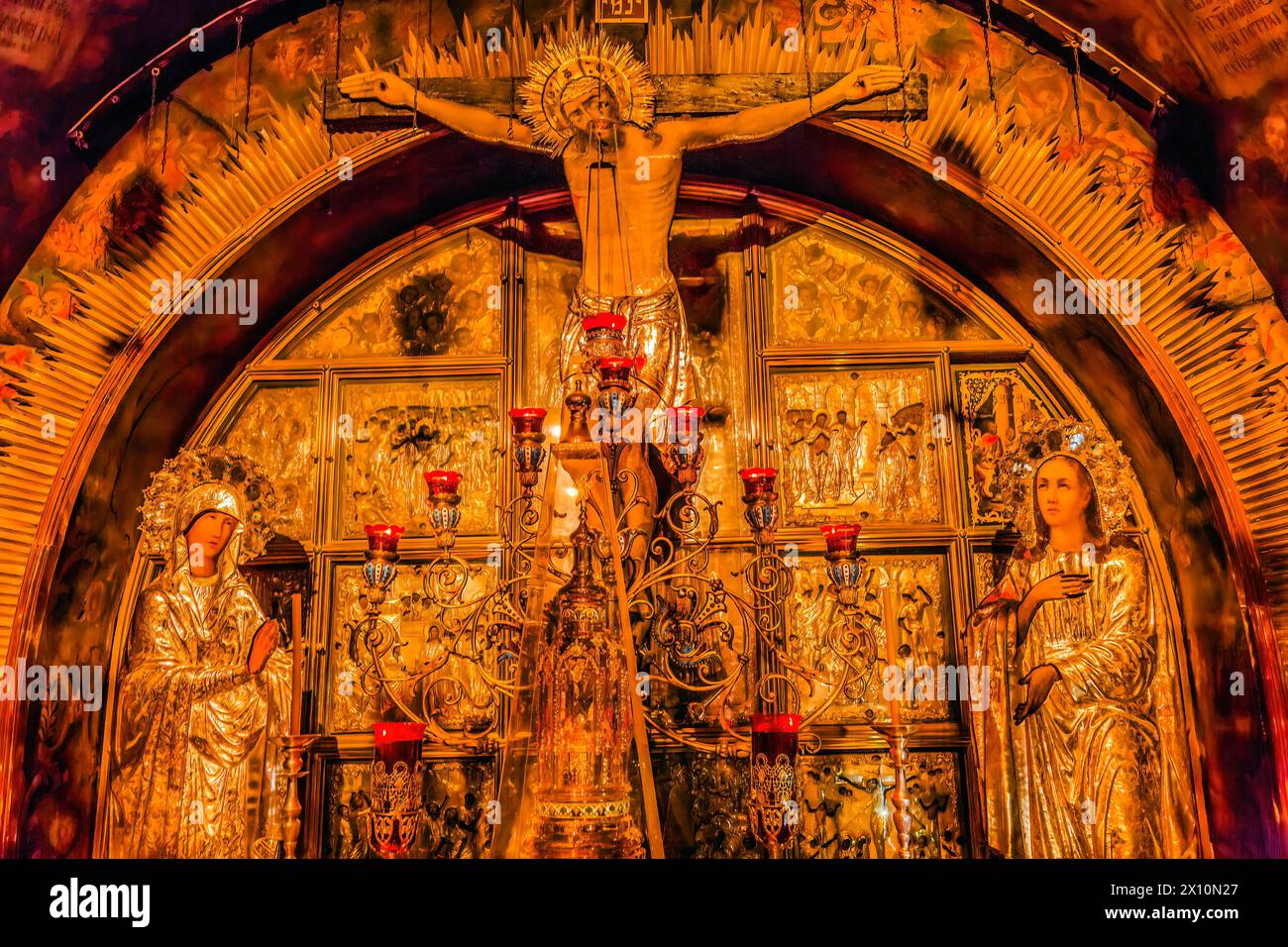 Ancient Medici Altarpiece Golgotha Crucifixion Site Church of Holy ...