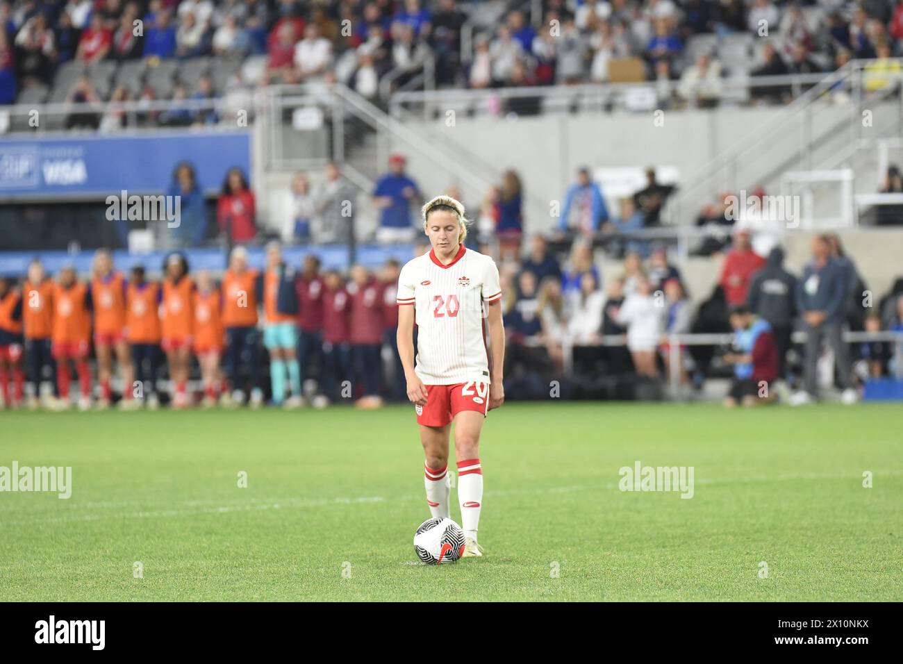 Columbus, Ohio United States. 9th April, 2024. Canada forward Cloe ...