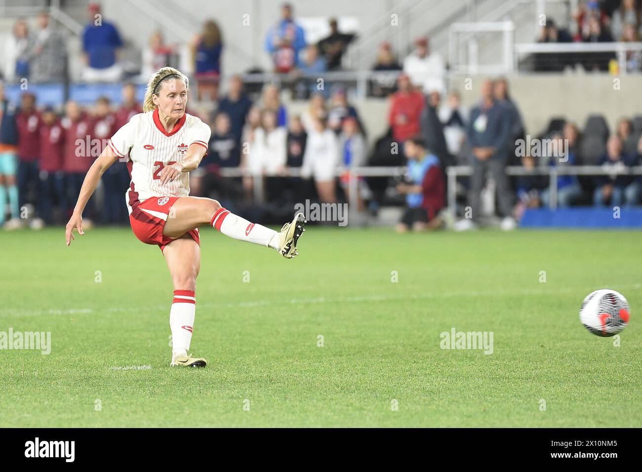 Columbus, Ohio United States. 9th April, 2024. Canada forward Cloe ...