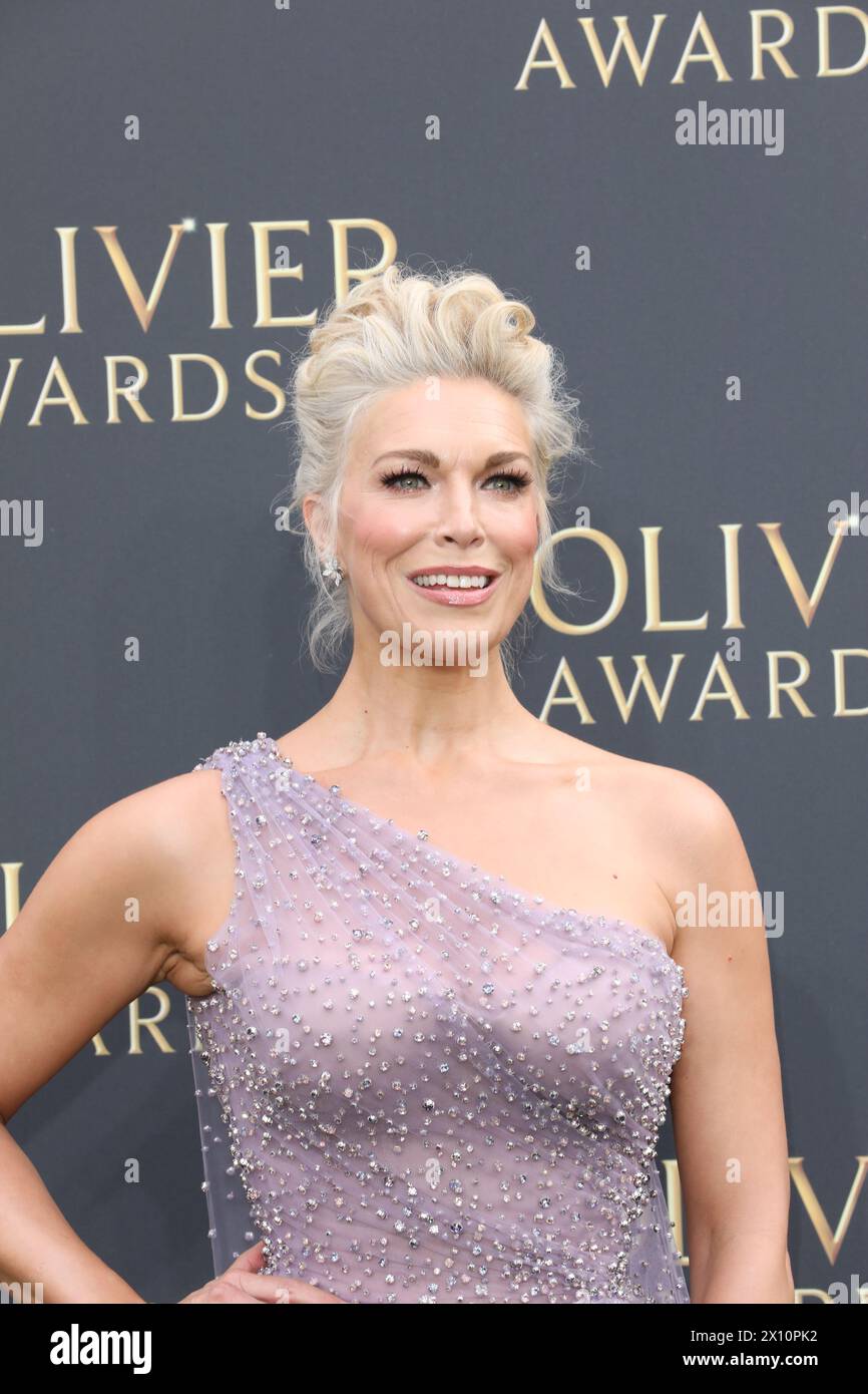 Hannah Waddingham attends Olivier Awards 2024 with Mastercard at Royal Albert Hall in London ...