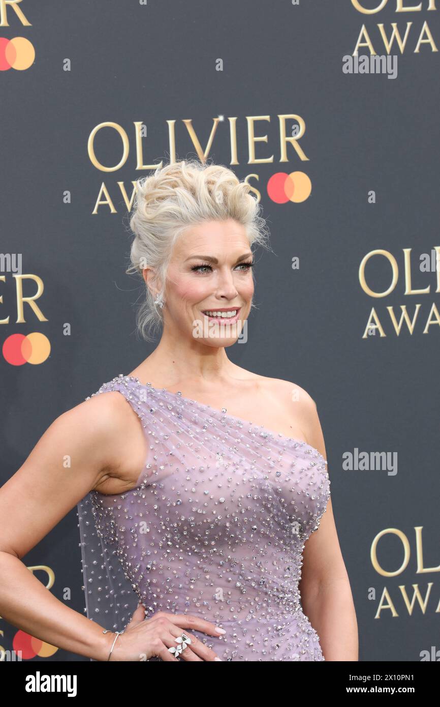 Hannah Waddingham attends Olivier Awards 2024 with Mastercard at Royal Albert Hall in London ...