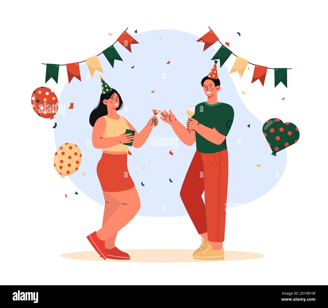 People celebrating holiday vector Stock Vector Image & Art - Alamy
