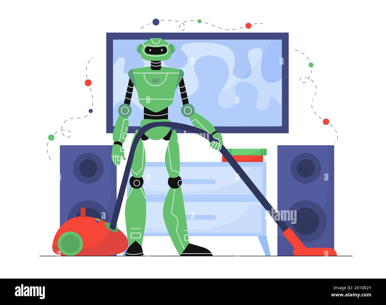 Household help robot Stock Vector Images - Alamy