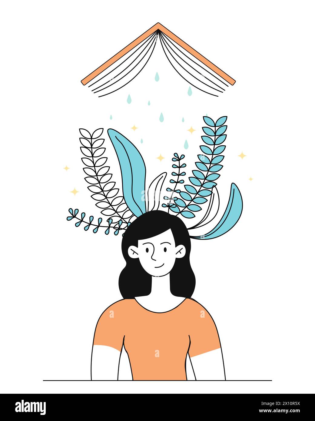 Woman with knowledge vector simple Stock Vector Image & Art - Alamy