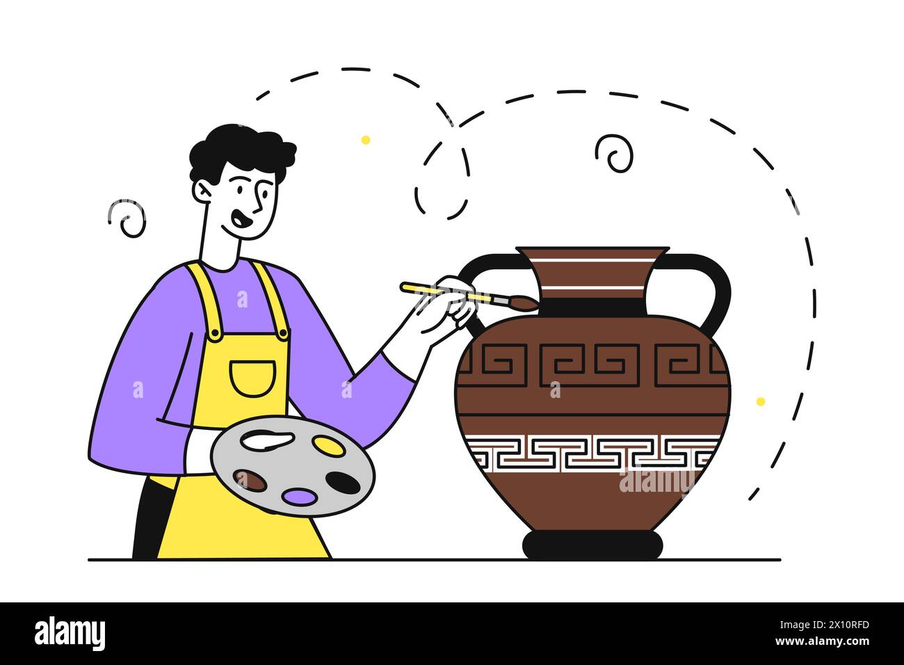 Progress of restoration Stock Vector Images - Alamy