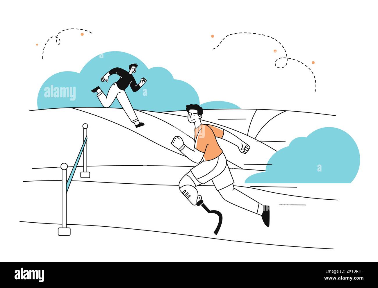 Young man training walking Stock Vector Images - Alamy