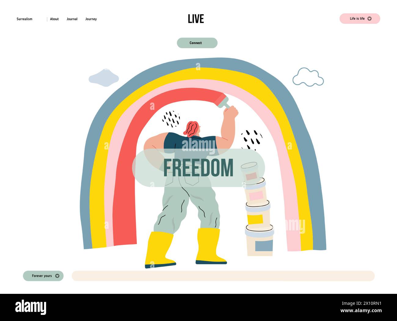 Mural creation Stock Vector Images - Alamy