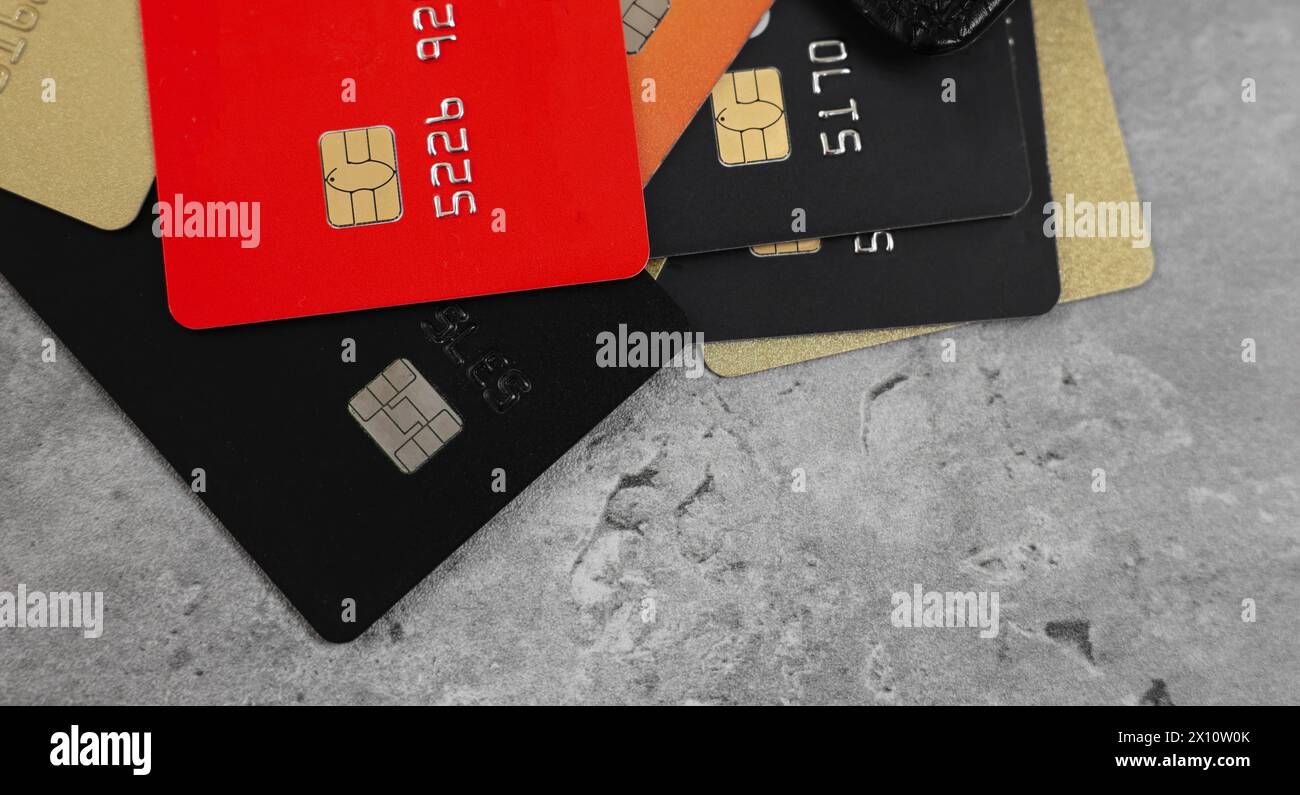 Pile of different business cards hi-res stock photography and images ...