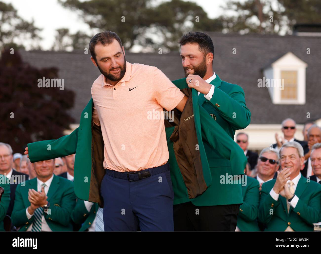 Augusta, United States. 14th Apr, 2024. Masters winner Scottie ...