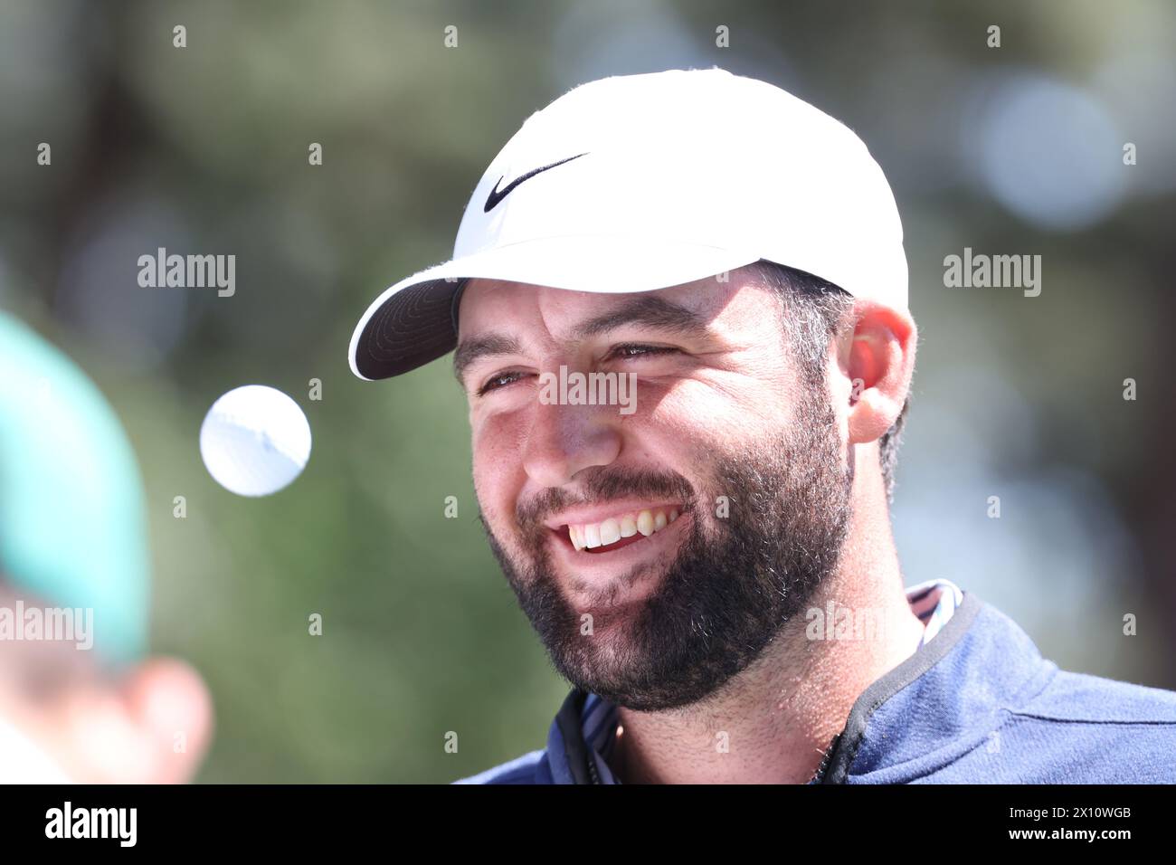 United States' Scottie Scheffler on the 4th hole during the day 2 of ...