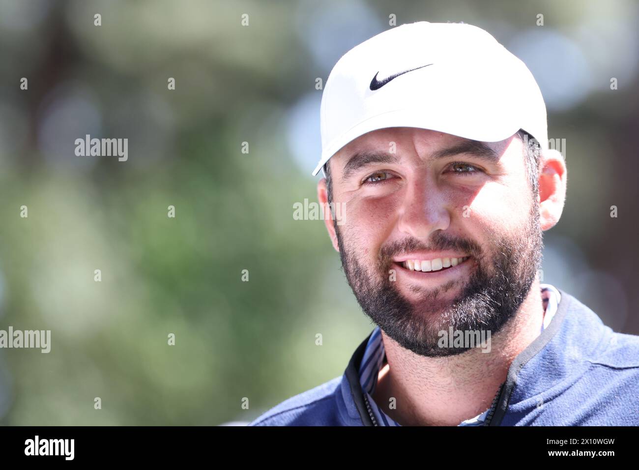 United States' Scottie Scheffler on the 4th hole during the day 2 of ...
