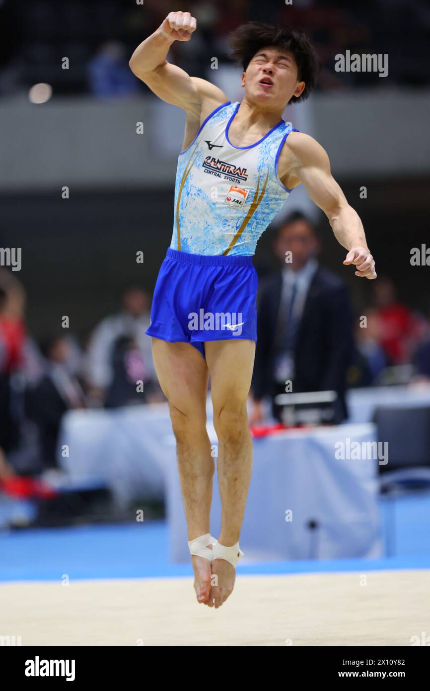 Takasaki Arena, Gunma, Japan. 12th Apr, 2024. Teppei Miwa, APRIL 12, 2024 - Artistic Gymnastics ...