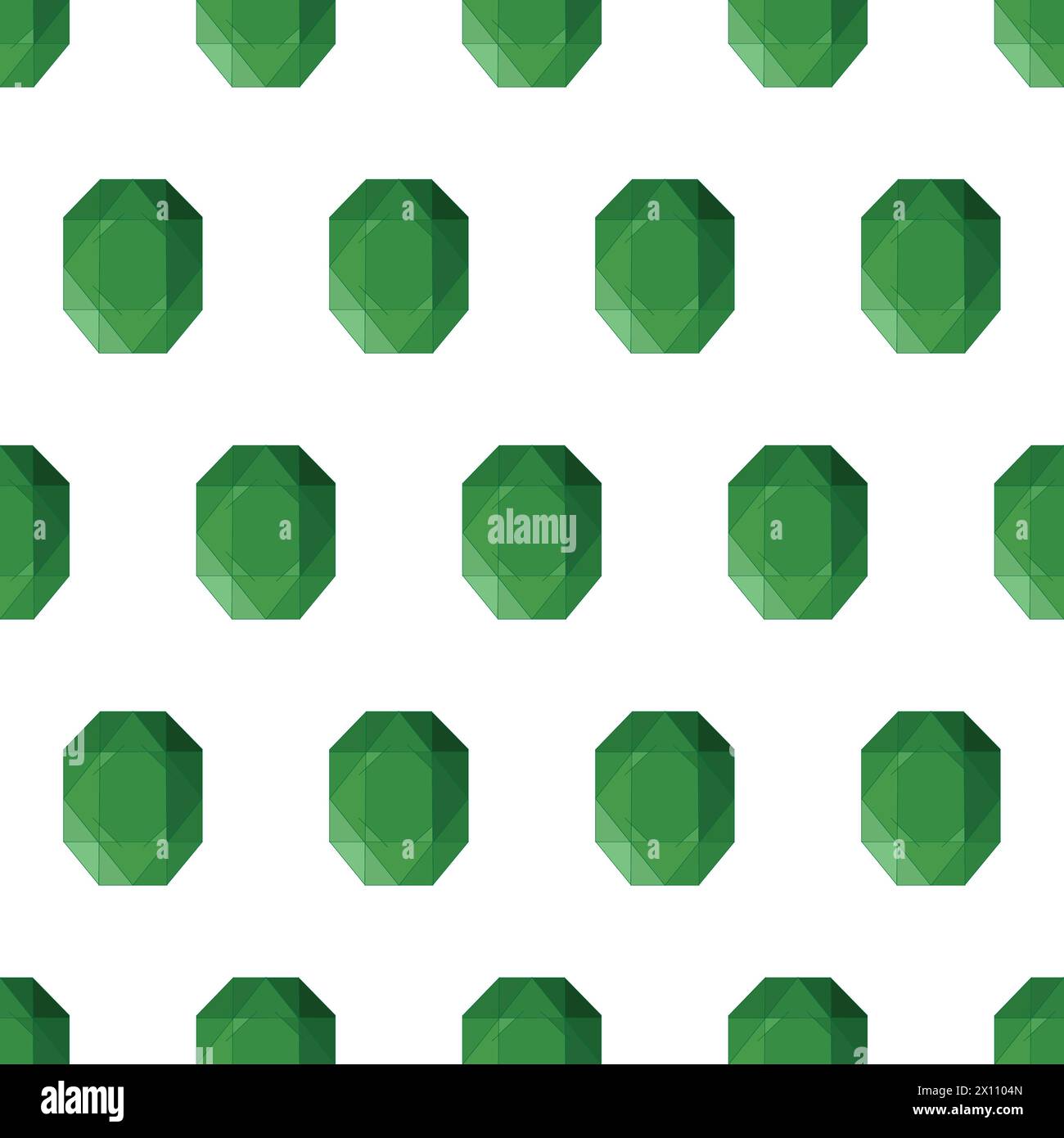 A scattering of precious stones. Multi-colored crystals, gems. Seamless ...